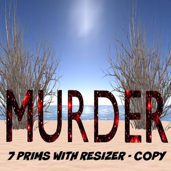 Second Life Marketplace - * Flashy Red " Murder " Logo with Resizer