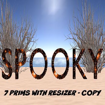 Second Life Marketplace - * Flashy Orange " Spooky " Logo with Resizer ...