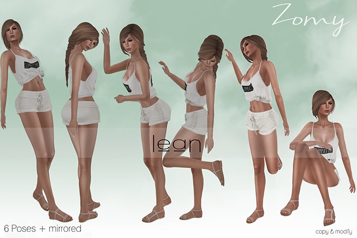 Second Life Marketplace - Zomy - Lean Posepack