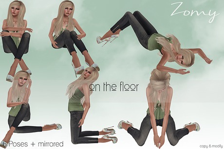 Second Life Marketplace - Zomy - Onthefloor Posepack