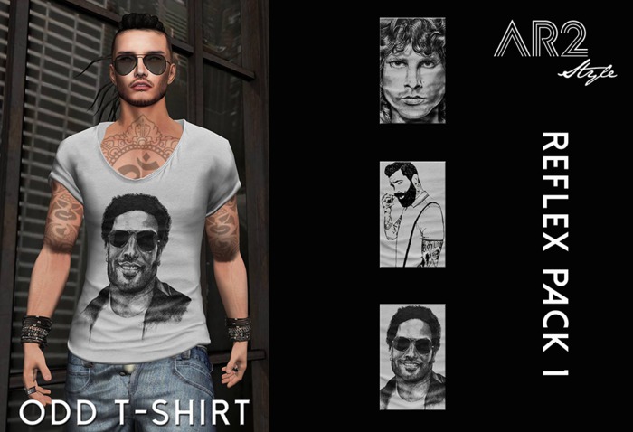 Second Life Marketplace - [AR2 Style] Odd T-Shirt Reflex Pack 1