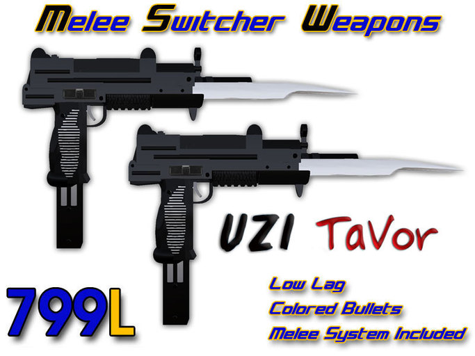 Second Life Marketplace - M/S Dual Uzi/Tavor Black V3.7 and Melee ...