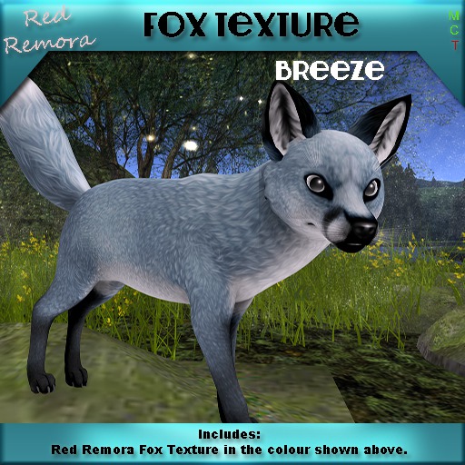 Second Life Marketplace - !Nightsong Red Remora Fox Texture: Breeze