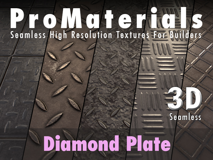 Second Life Marketplace - ProMaterials - 3D Industrial Diamond Plate ...