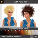 Second Life Marketplace - A&A Fiona Hair 11 Colors Variety Pack. Updo ...