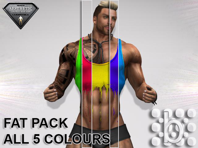 Second Life Marketplace - boyberry Fat Pack shred Tank