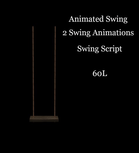 Second Life Marketplace - AM_Single Wooden Swing