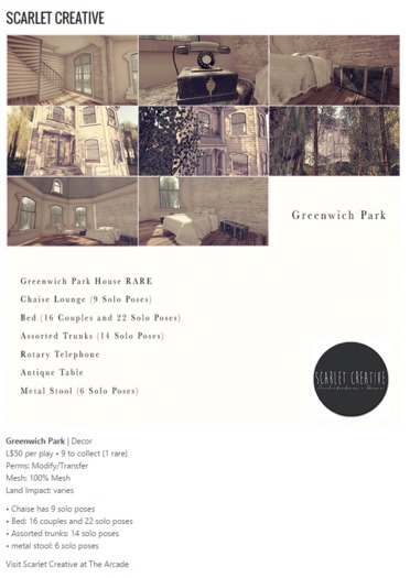 Second Life Marketplace - Scarlet Creative The Arcade Sep 15 ...