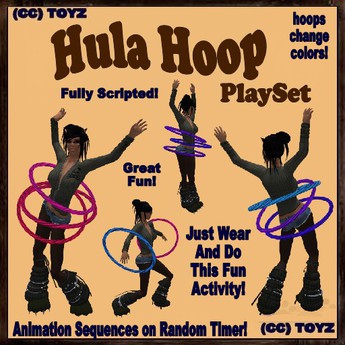 Second Life Marketplace - (CC) Toyz: Hula Hoop Play Set -Fun Toy Accessory!