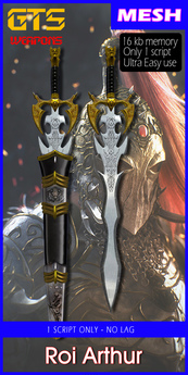 Second Life Marketplace - [GTS] Roi Arthur Sword
