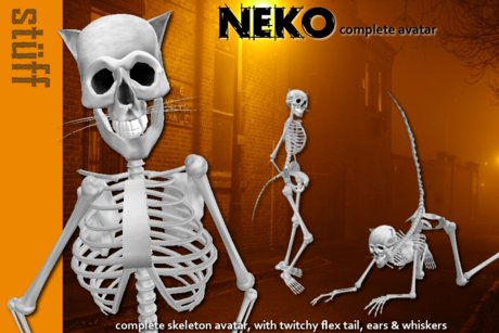 Second Life Marketplace - Scripted neko skeleton avatar / avi