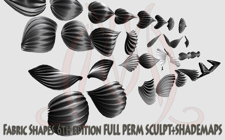 Second Life Marketplace - Fabric shapes 6th edition FULL PERM SCULPT ...
