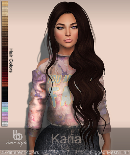 Second Life Marketplace - Bens Hair Style - Karia Hair Allcolors