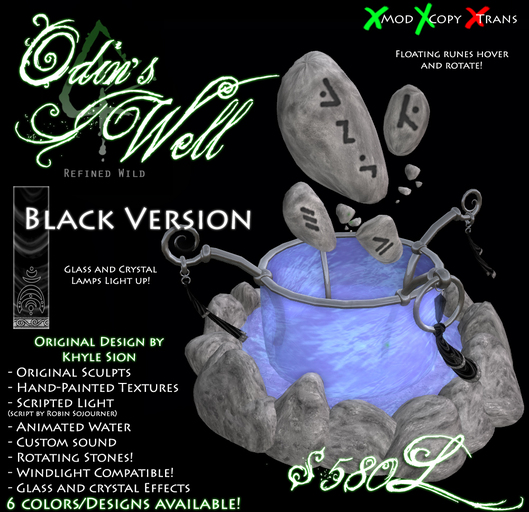 Second Life Marketplace - -Odin's Well- (BLACK) by Khyle Sion at ...
