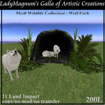 Second Life Marketplace - LadyM's Mesh Wildlife Collection - Wolf Pack