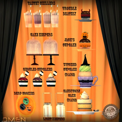 Second Life Marketplace - O.M.E.N Halloween Treats - Tastey Chillers ...