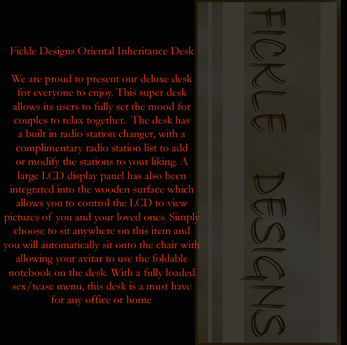 Second Life Marketplace - Fickle Designs Oriental Inheritance Deluxe ...