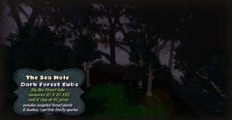 Second Life Marketplace - the sea hole skybox DARK forest Cube