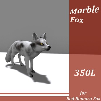 Second Life Marketplace - [Water Fox] Marble Fox Skin