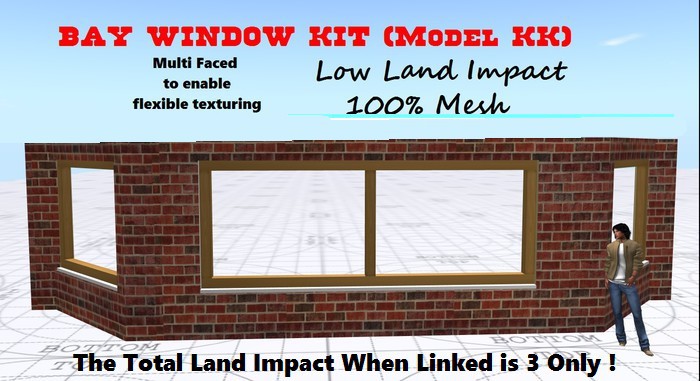 Second Life Marketplace - BAY WINDOW KIT (Model KK Boxed)