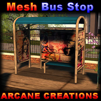 Second Life Marketplace - Mesh Bus Stop
