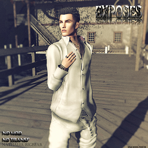 Second Life Marketplace - EXPOSES - MALE MODEL POSE 58 NT