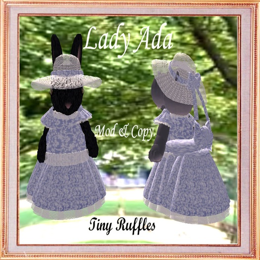 Second Life Marketplace - Lady Ada Victorian Gown for Tinies in Blue ...