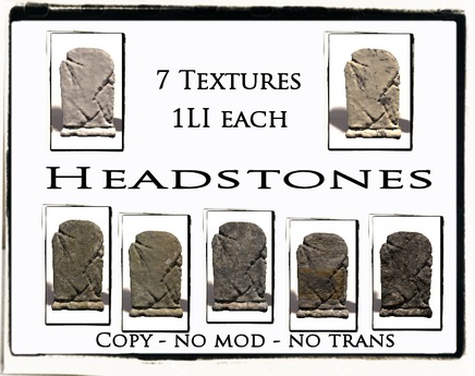 Second Life Marketplace - GRAVE STONES FAT PACK