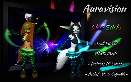 Second Life Marketplace - Auravision Glow Sticks