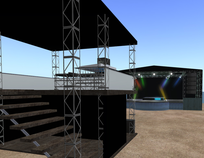 Second Life Marketplace - Large Detailed Stage for concerts gigs events ...