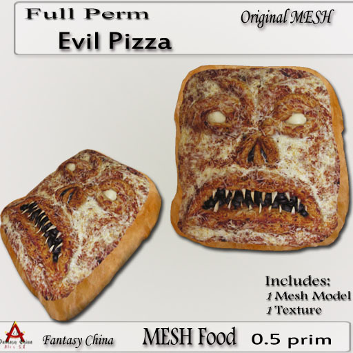 Second Life Marketplace - Full Perm Evil Pizza