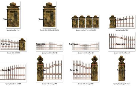 Second Life Marketplace - WoW Spooky Fence/ Gate Textures