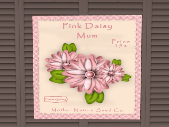 Second Life Marketplace - Pink Daisy Sign