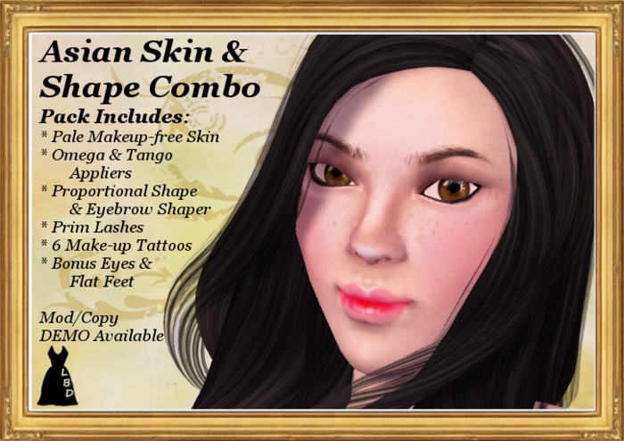 Second Life Marketplace - *LBD* Asian Japanese Beauty Skin & Shape (BOM ...
