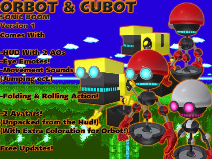 Second Life Marketplace - (LCD) Orbot & Cubot Avatar