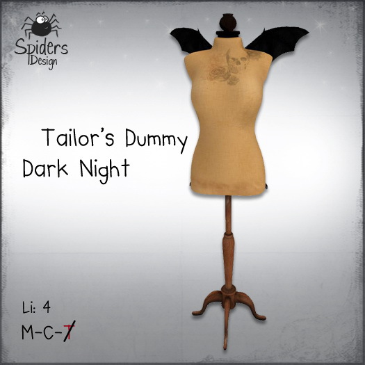 Second Life Marketplace - Tailors Dummy - Dark Night
