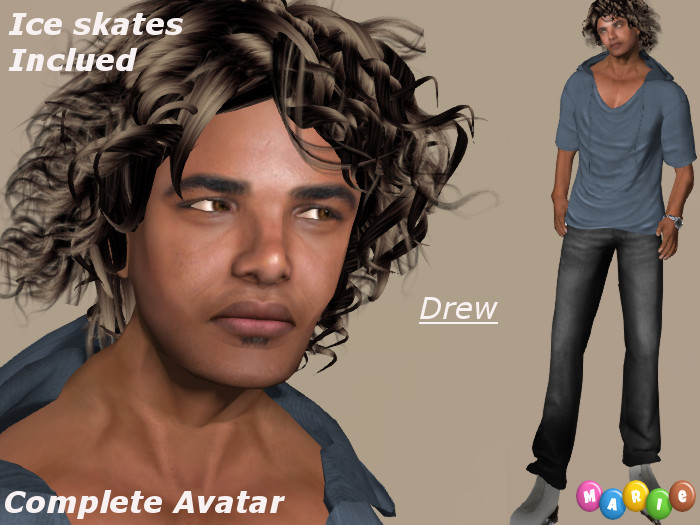 Second Life Marketplace - [Marie Avatars] Drew (Ice Skate) Complete ...