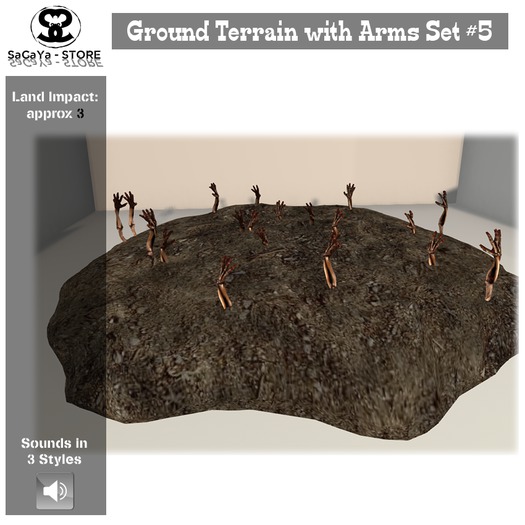 Second Life Marketplace - SaCaYa - Ground Terrain with Arms Set #5