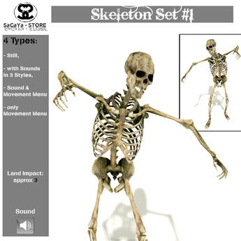 Second Life Marketplace - SaCaYa - Skeleton Set #1