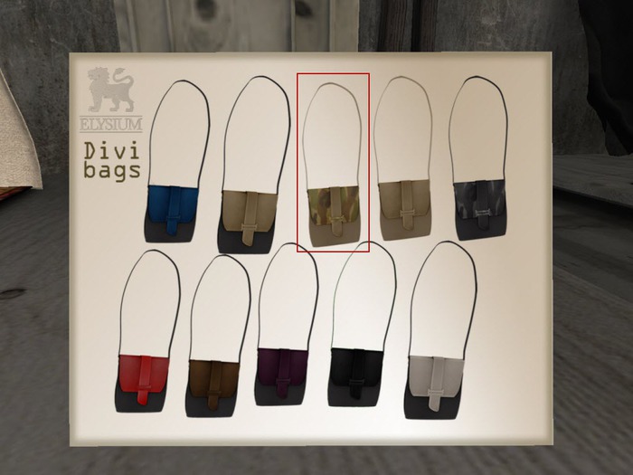 Second Life Marketplace - Elysium - Divi vintage bag (male) - military ...