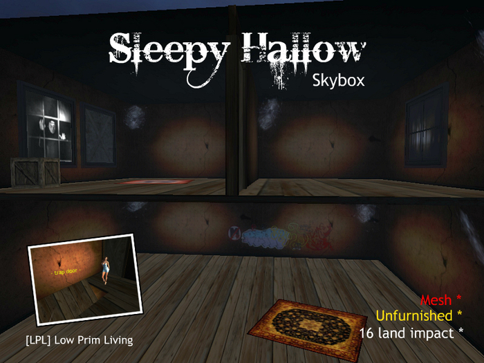 Second Life Marketplace - Halloween - Sleepy Hallow Haunted Skybox ...