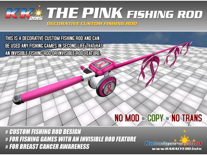 Second Life Marketplace - *KK* 2015 - The Pink Fishing Rod [C]