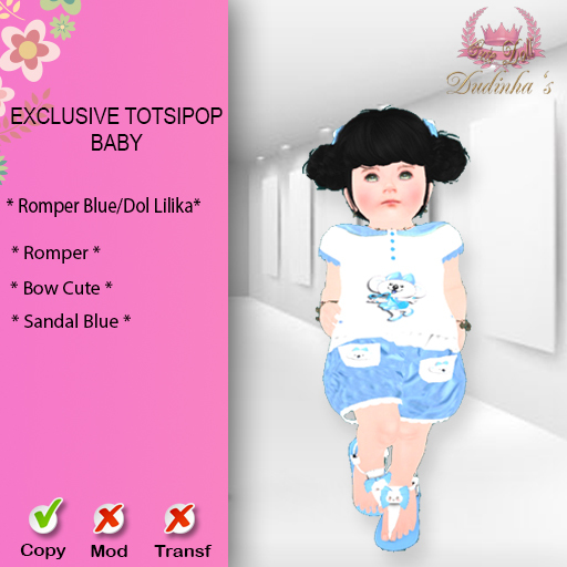 Second Life Marketplace - CDD-Romper Blue/Dol Lilika-Set BABY