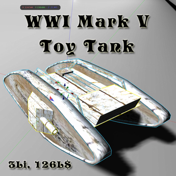 Second Life Marketplace - Mark V Toy Tank