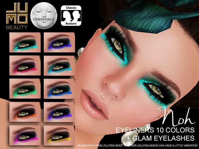 Second Life Marketplace - .:JUMO:. NOH Eyeliners - LELUTKA and Classic ...