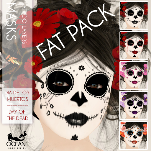 Second Life Marketplace - Outlet - Fat Pack Oceane - Dia de los Muertos ...
