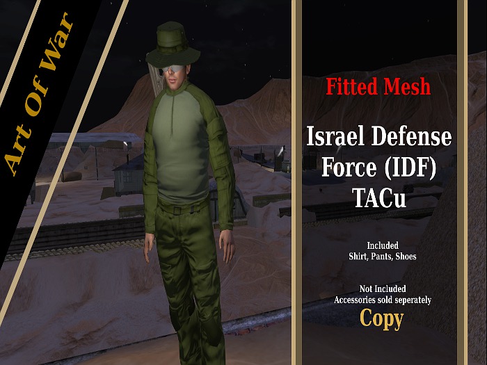 Second Life Marketplace - :AW: Isaerli Defense Force Tactical Uniform (Box)