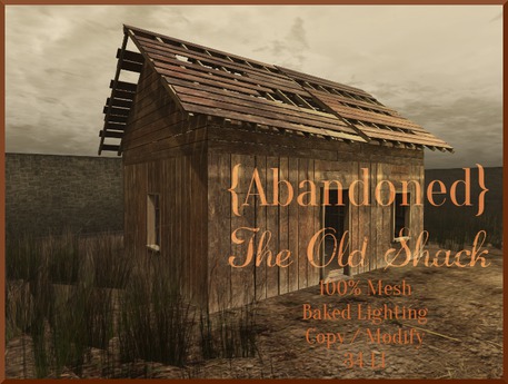 Second Life Marketplace - [Abandoned Series] - The Old Shack