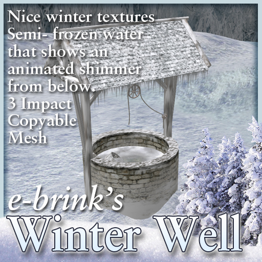 Second Life Marketplace - Winter Well (mesh)- garden/snow/ice/water ...