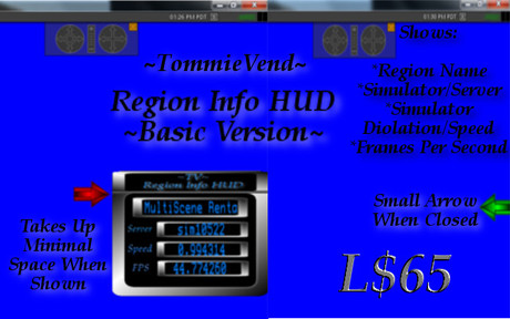 Second Life Marketplace - **~TV~ Sim Info Basic HUD